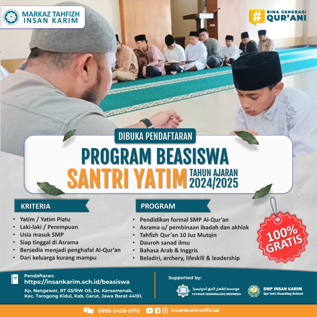Beasiswa - Pesantren Terbaik di Garut